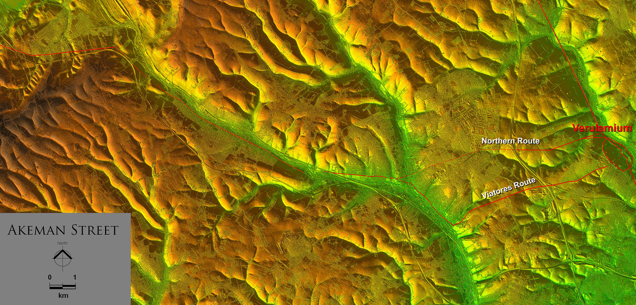 Roman Roads in Hertfordshiree